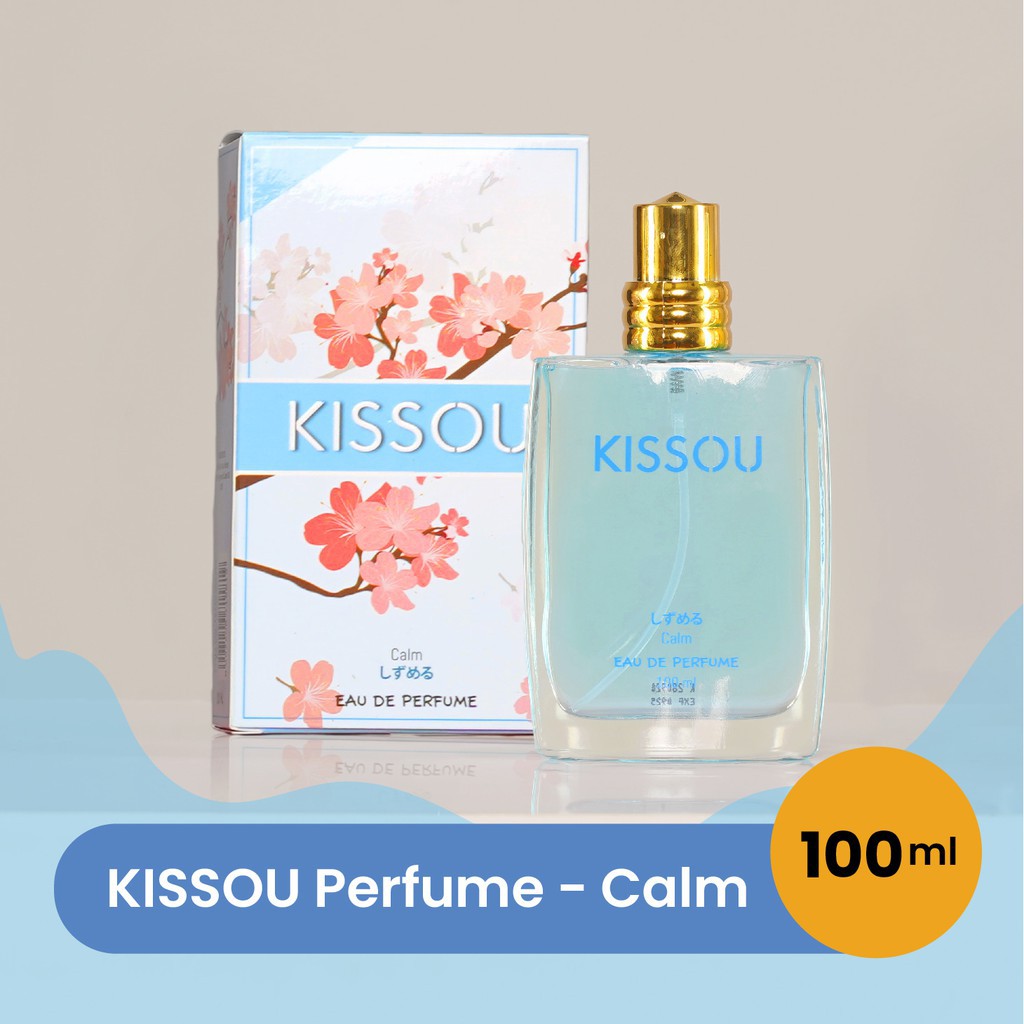 Jual Parfum Kissou Calm Eau De Parfume isi 100ML - Biru Calm | Shopee ...