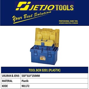 Jual Tool Box 02800 (PLASTIK) 530x310x250mm 901172 JETJO TOOLS / LAKONI ...