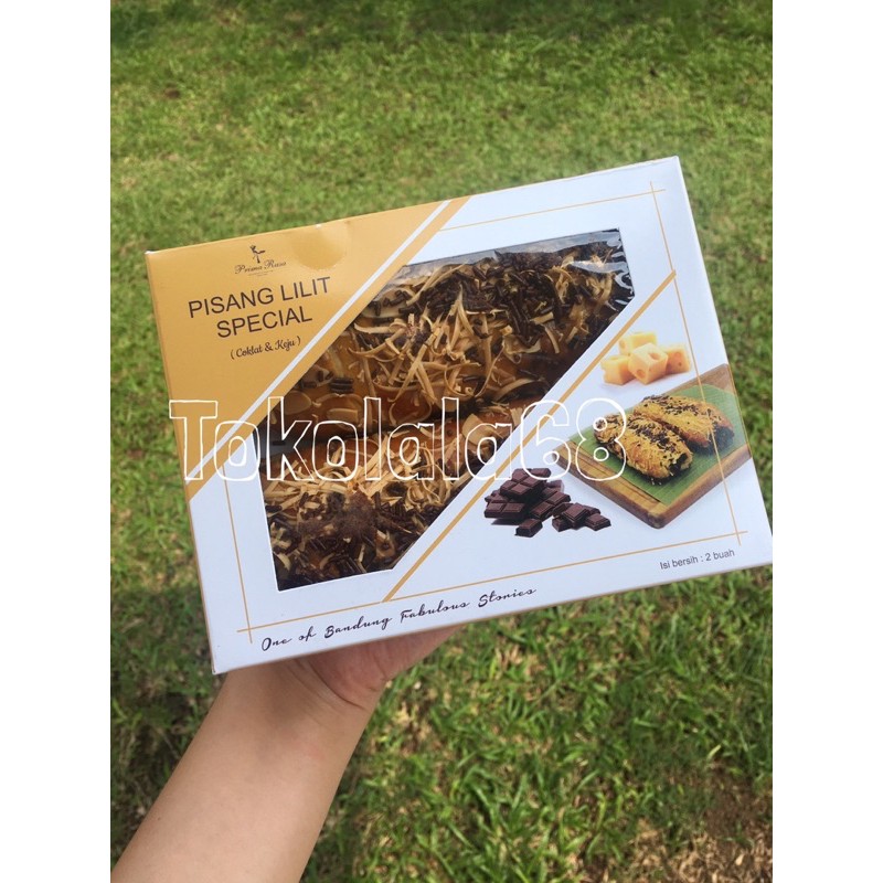 Jual pisang lilit special prima rasa oleh oleh khas bandung rasa coklat ...