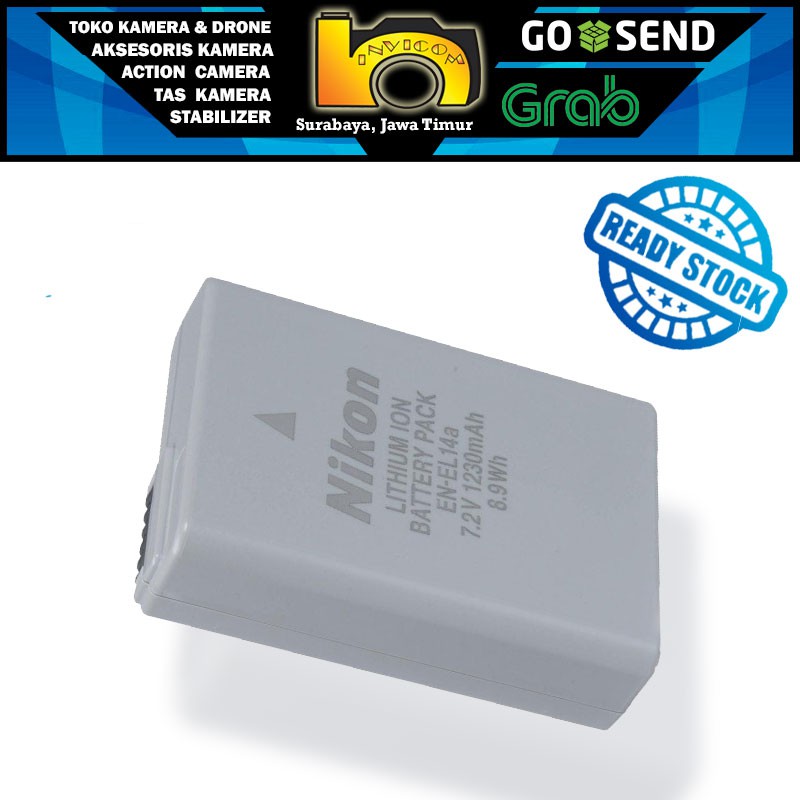 Jual Battery Nikon EN-EL14A ENEL14A For Camera DSLR D3100 D3200 D3300 ...