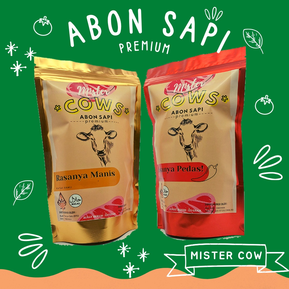 Jual PAKET LENGKAP PREMIUM 1 Abon Mister Cow dan 1 Srundeng Nyiur ...
