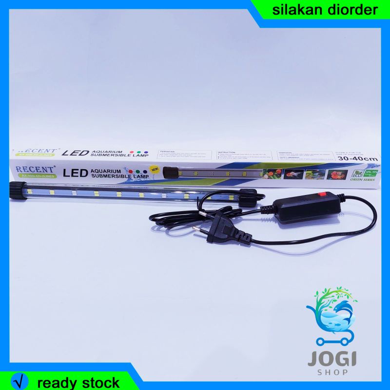 Jual Lampu LED Celup Aquarium RECENT AA 400 LED 2 Baris | Shopee Indonesia