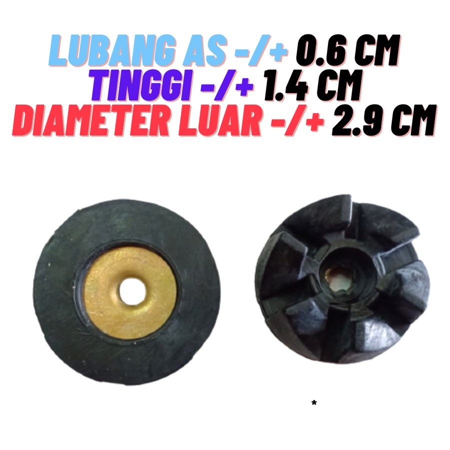 Jual GEAR GIGI KOPEL BLENDER GIGI KARET PEMUTAR BLENDER UNIVERSAL UPPER ...