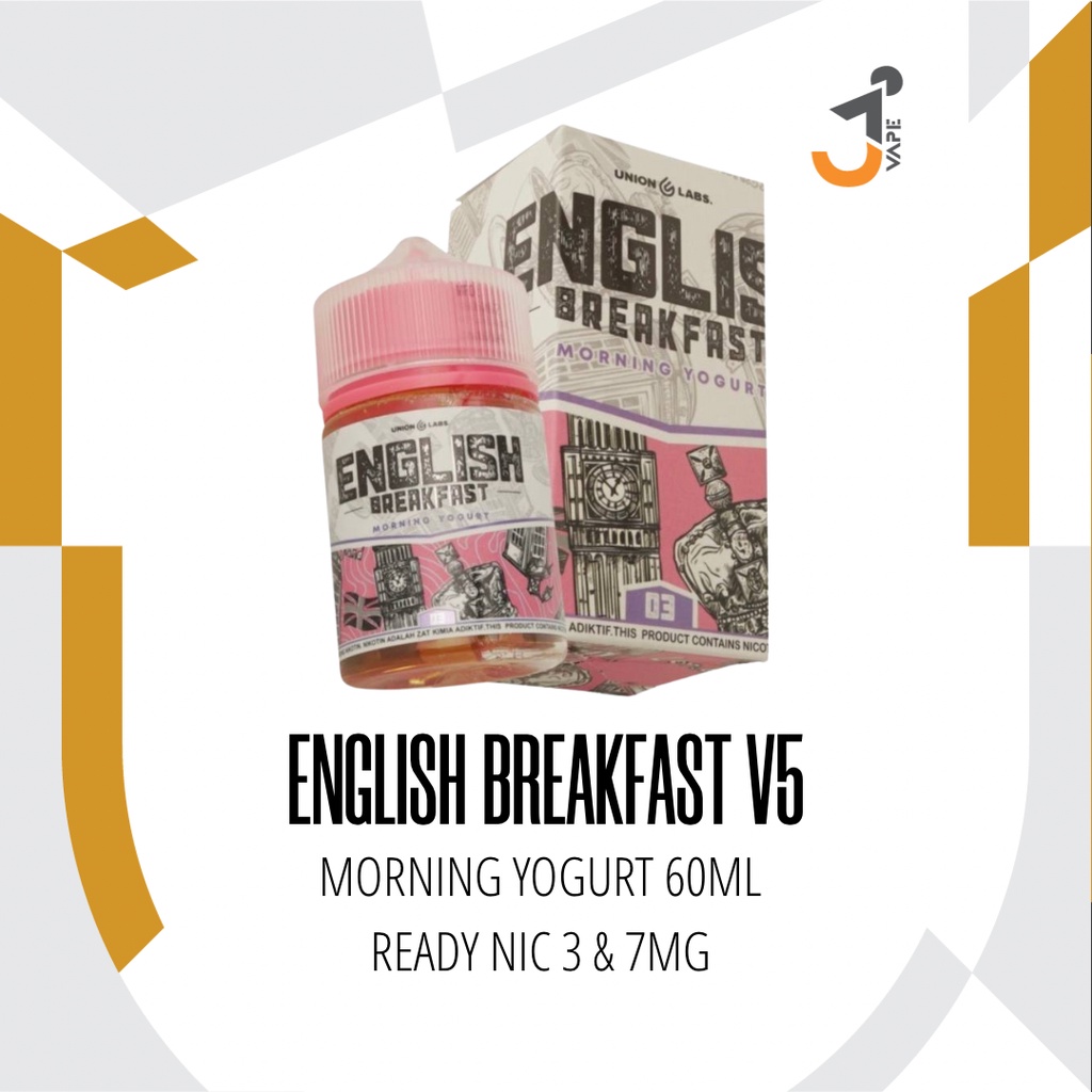 Jual ENGLISH BREAKFAST V5 MORNING YOGURT 60ML BY UNION LABS E-LIQUID ...