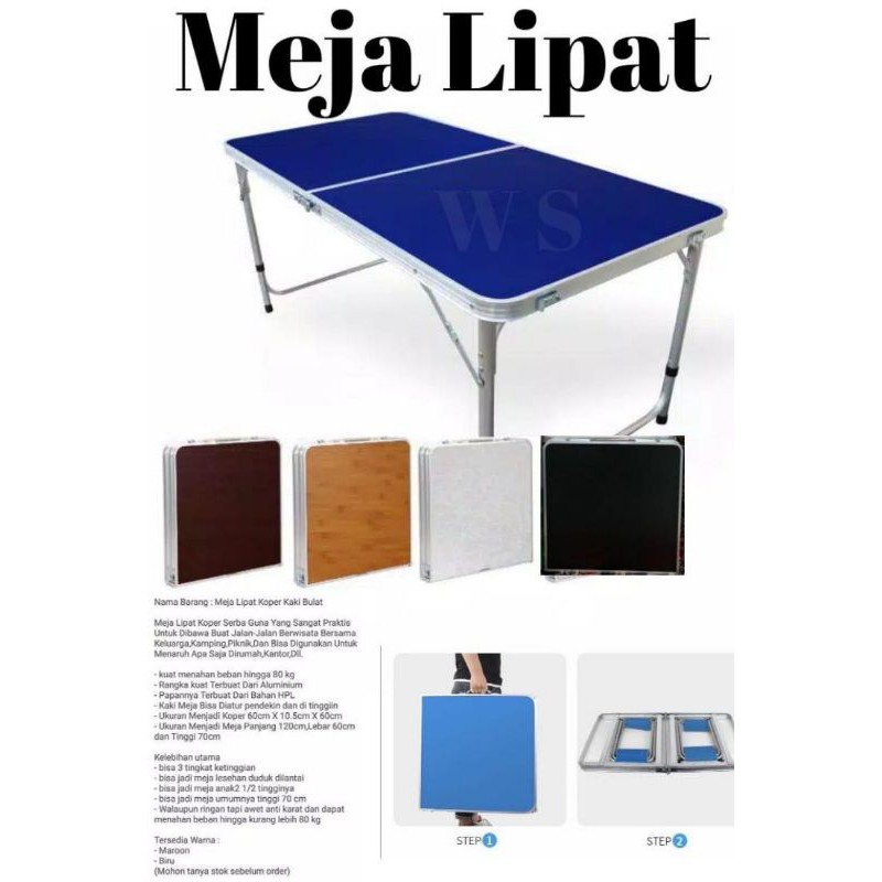 Jual Meja lipat koper | Shopee Indonesia