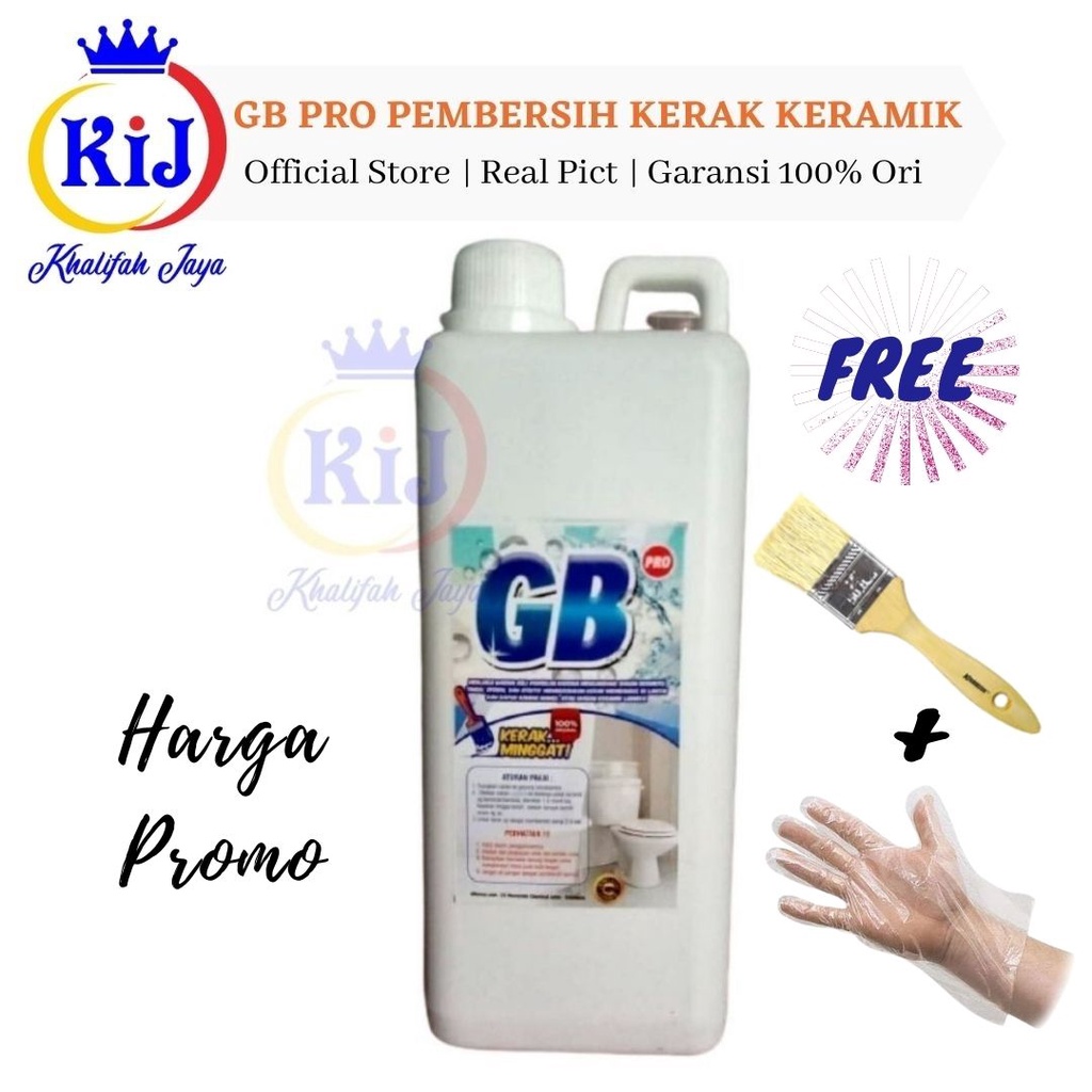 Jual GB PRO 1000ML PEMBERSIH KERAK KERAMIK PORSELEN KAMAR MANDI TOILET ...