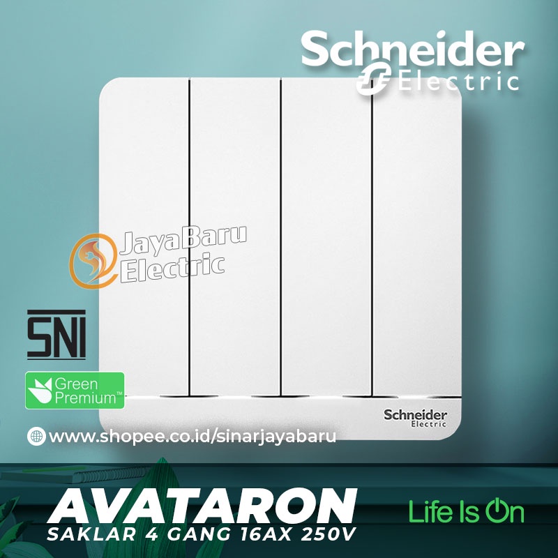 Jual Saklar SCHNEIDER AVATARON AVATAR ON 4Gang 4 Gang 1 Arah 2 Arah ...