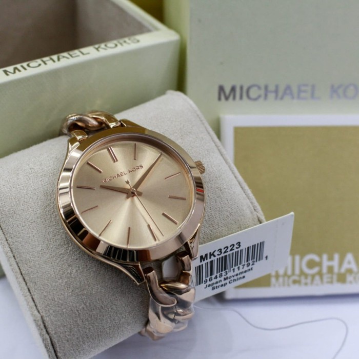 Jual Jam Tangan Wanita MK3223 / MK 3223 Michael Kors Original Tali ...
