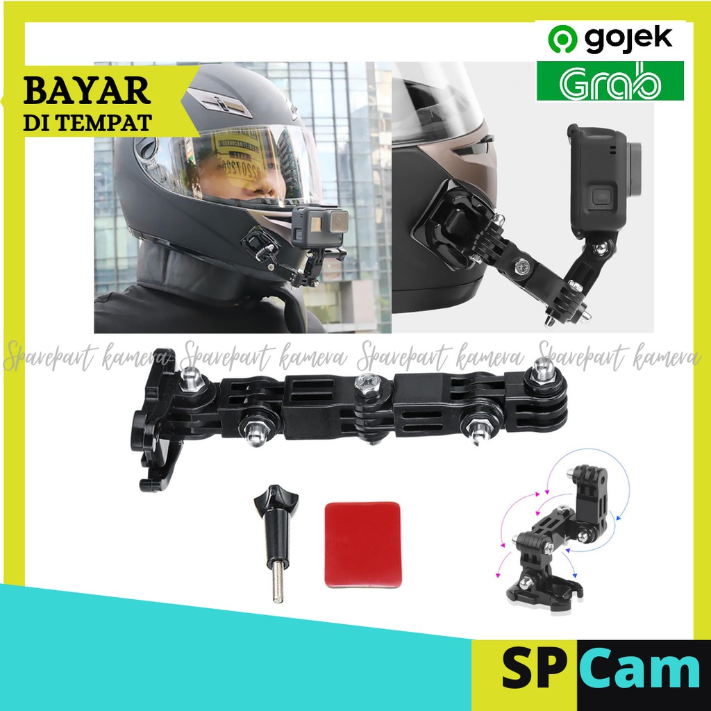 Jual Bracket Mounting Helm Helmet Chin Mount For GoPro Brica BPro ...