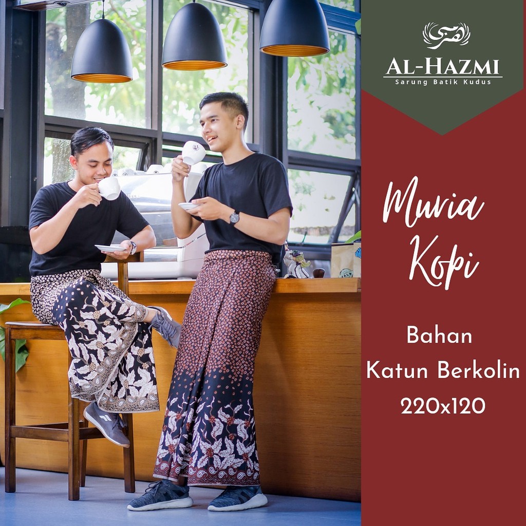 Jual (Premium) Sarung Batik Menara Kudus Al-Hazmi - Bahan Berkolisima - Motif Gentengan dan Kopi ...