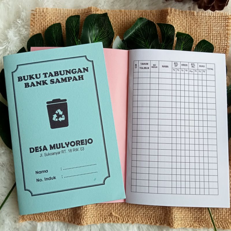Jual BUKU TABUNGAN SAMPAH CUSTOM | Shopee Indonesia