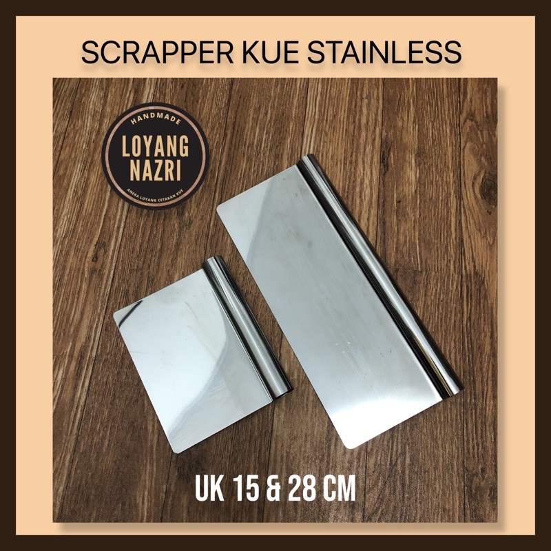 Jual scrapper kue stainless / Sraper kue kape Ukuran 15cm & 28cm ...