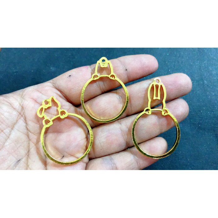 Jual Dog bezel cat bezel bunny bezel resin frame bingkai resin fancy ...