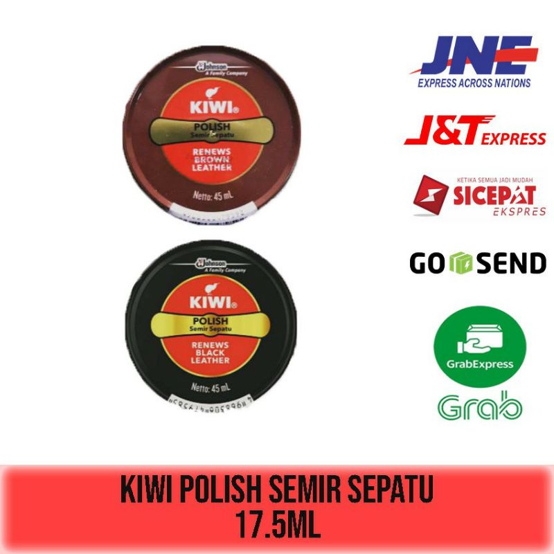 Jual SEMIR SEPATU KIWI SHOE POLISH HITAM COKLAT 17,5ml | Shopee Indonesia