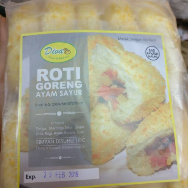 Jual Roti goreng DIVA rasa ayam sayur dan coklat | Shopee Indonesia