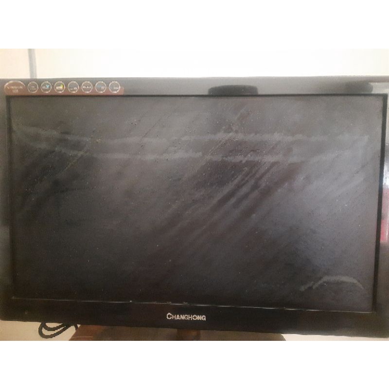 Jual TV CHANGHONG 24 INCHI KONDISI MATI LAYAR KERIPUT | Shopee Indonesia