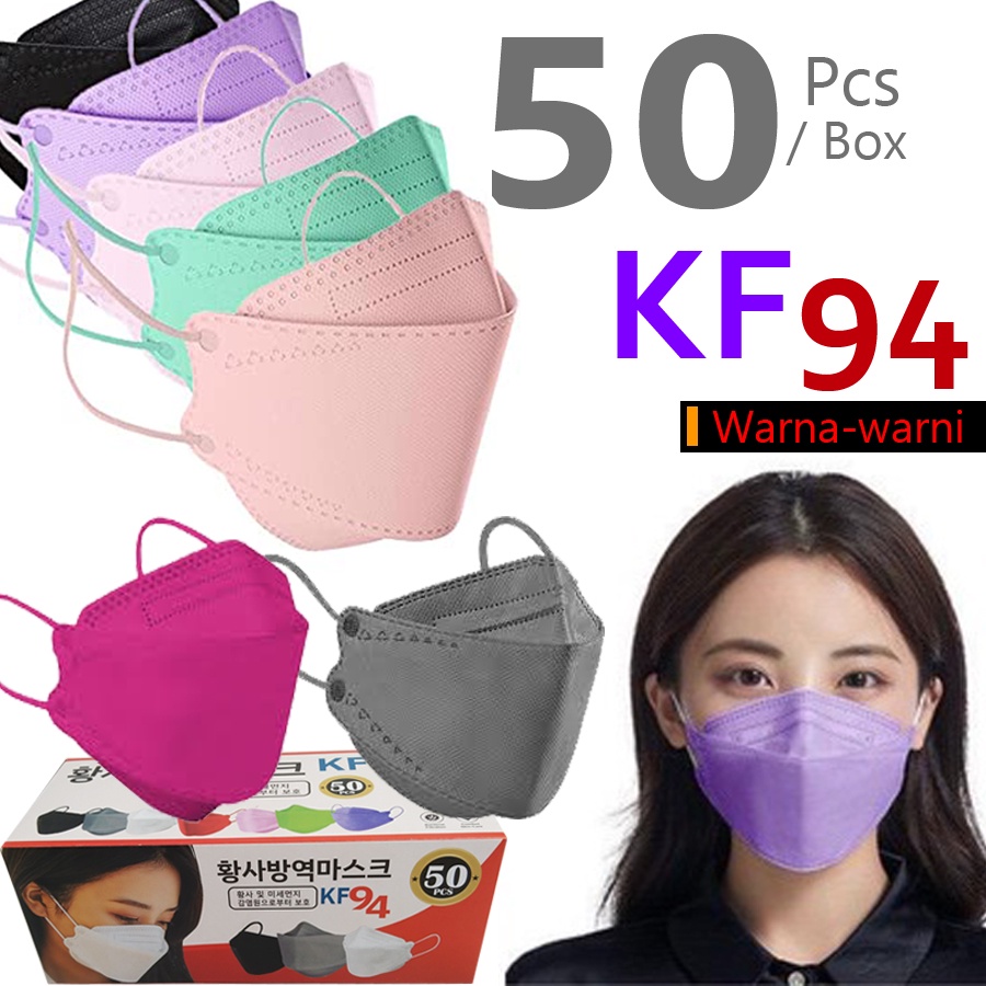Jual MASKER KF94 WARNA WARNI ORIGINAL MURAH MASKER KF94 WARNA MASKER ...