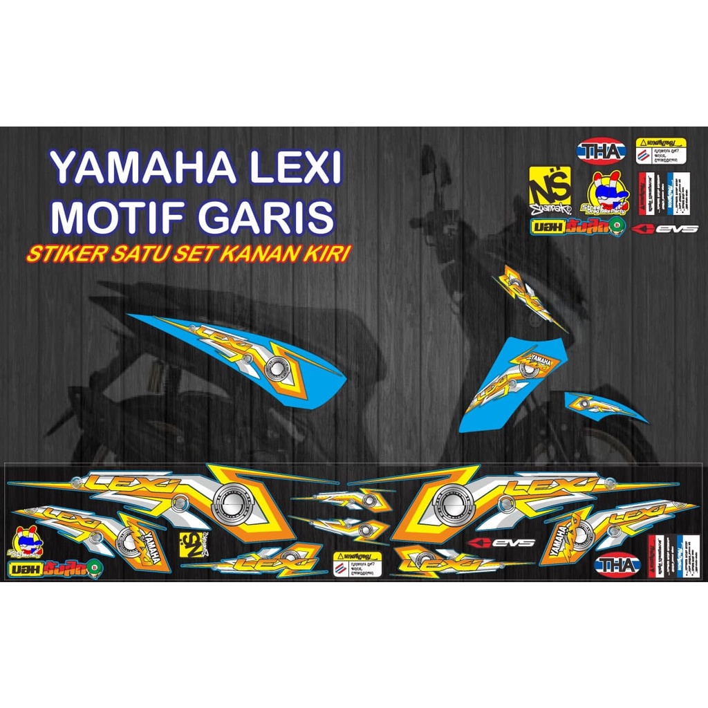 Jual STIKER STRIPING VARIASI YAMAHA LEXI MOTIF GARIS | Shopee Indonesia