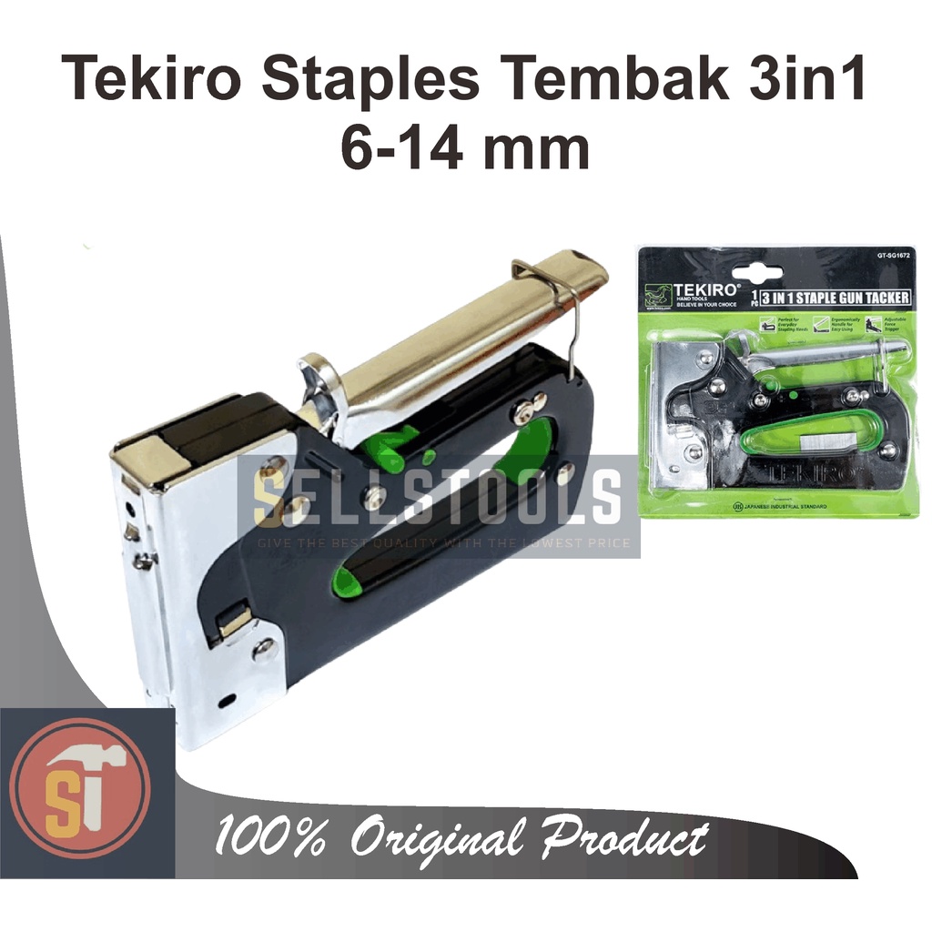 Jual Tekiro Staples tembak 3in1 uk. 6-14mm Stapless gun tacker 3in1 ...