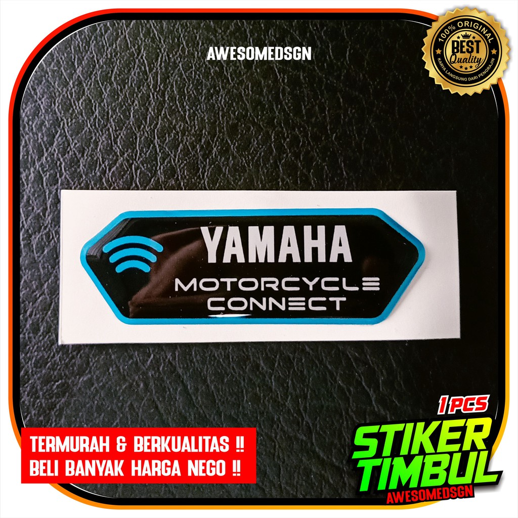 Jual stiker timbul yamaha motorcycle connect y-connect aerox nmax laxi ...