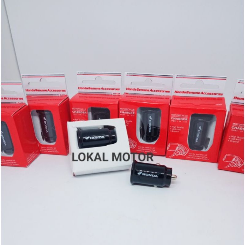 Jual charger motor USB original HONDA untuk beat supra scoopy pcx ADV ...