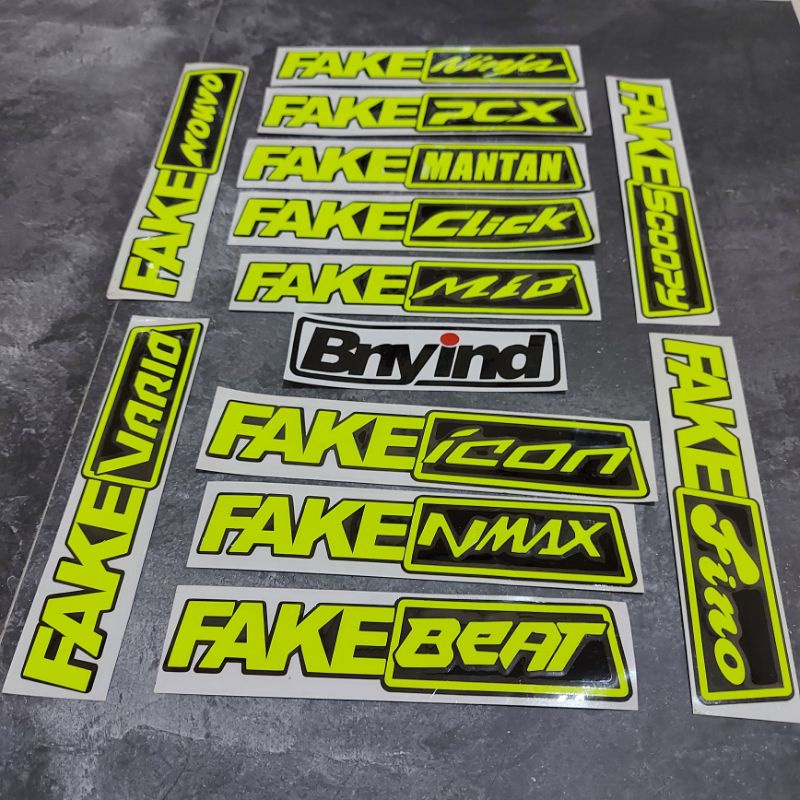 Jual STICKER FAKE MIO VARIO BEAT SCOOPY MANTAN DLL CUTTING | Shopee ...