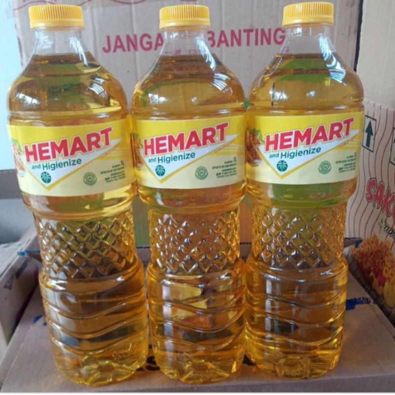 Jual hemart minyak goreng botol ukuran 1liter | Shopee Indonesia
