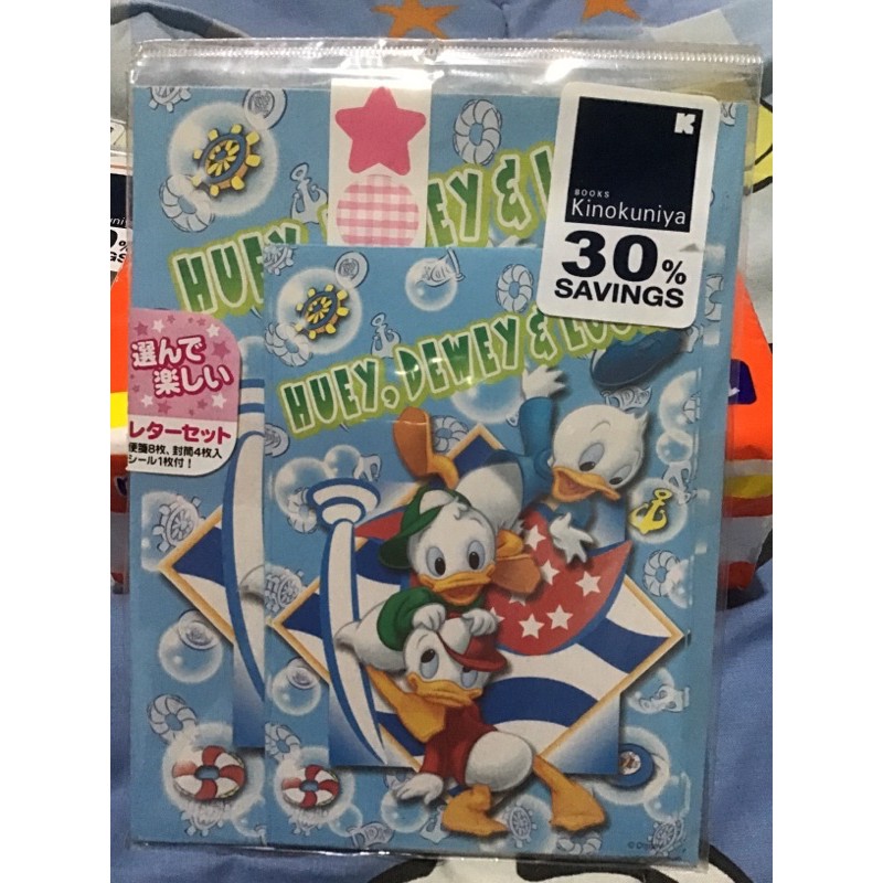 Jual DISNEY DONALD DUCK NEPHEWS LETTER SET KERTAS SURAT MADE IN JAPAN ...