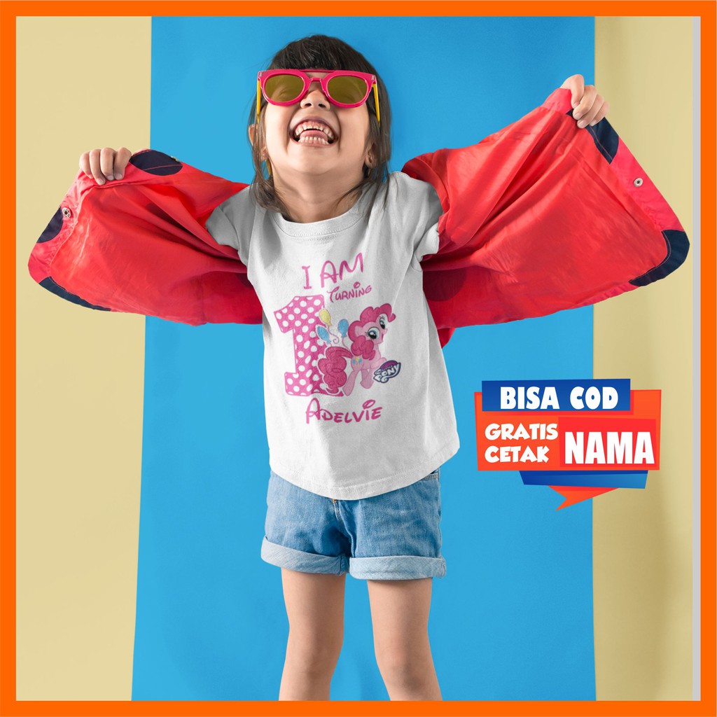 Jual Baju Kaos Nama Kuda Little Pony Poni Ulang Tahun Ultah Birthday ...