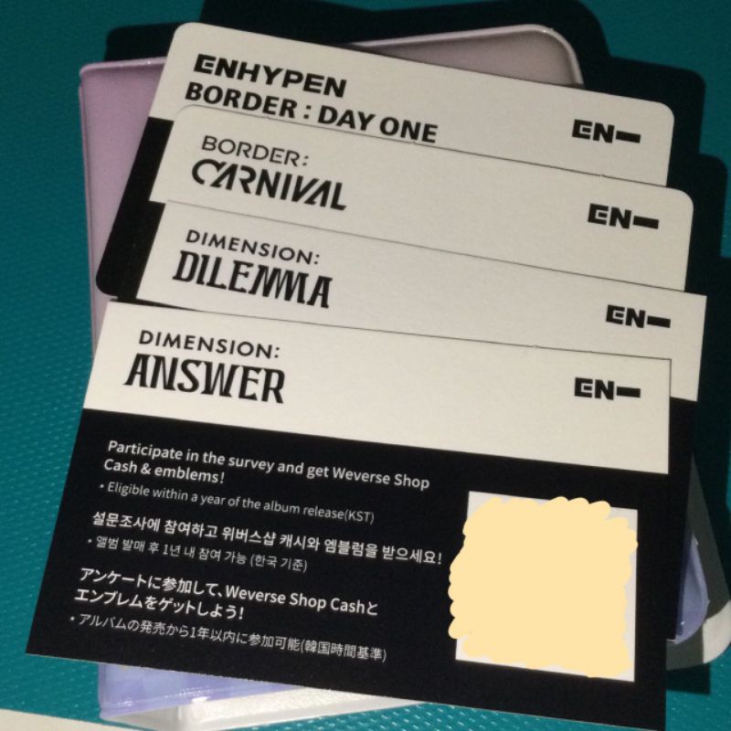 Jual BOOKED qr code scan weverse album enhypen emblem weverse enhypen ...