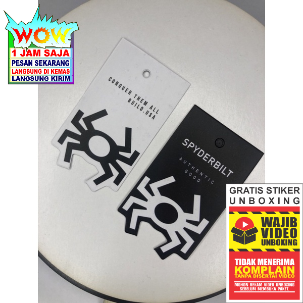 Jual SPYDERBILT LABEL TAG HANGTAG NAME TAG PRICE TAG CO 1X ORDER 600 ...