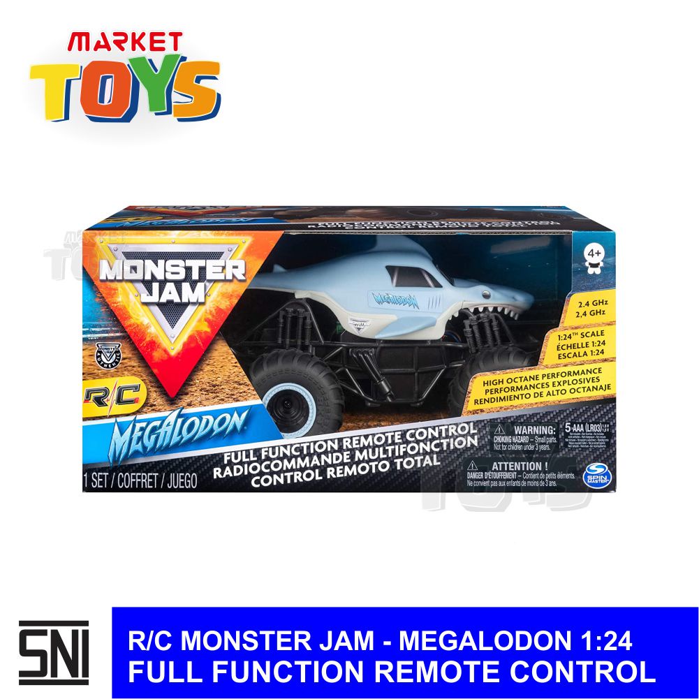 Jual RC Monster Jam - Megalodon Full Function Remote Control 1:24 Scale ...