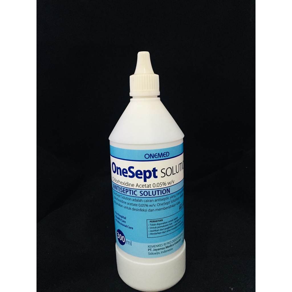 Jual Cairan Pembersih Luka / Antiseptik / OneSept Solution 300 ML & 500 ML OneMed - Per Botol ...