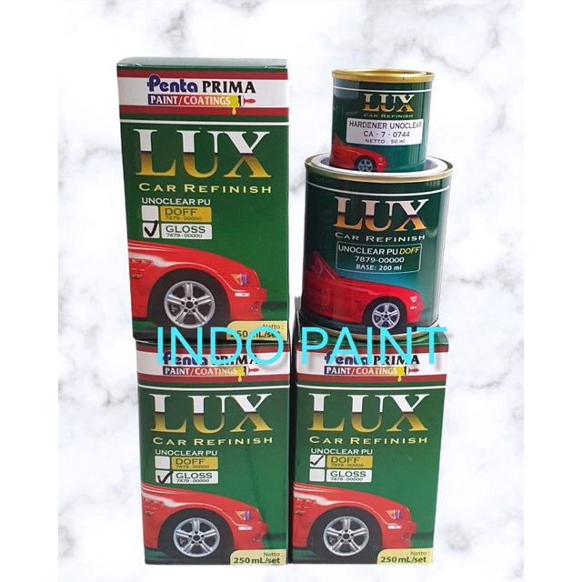 Jual CAT PENTA PRIMA CAT VERNISH CLEAR LUX WARNA GLOSS & DOFF ( ISI 250 ...