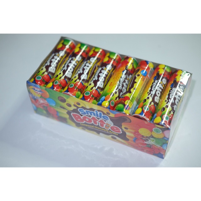 Jual Smile Bottle Compound Chocolate Beans 12 gr x 24 pcs | Shopee ...