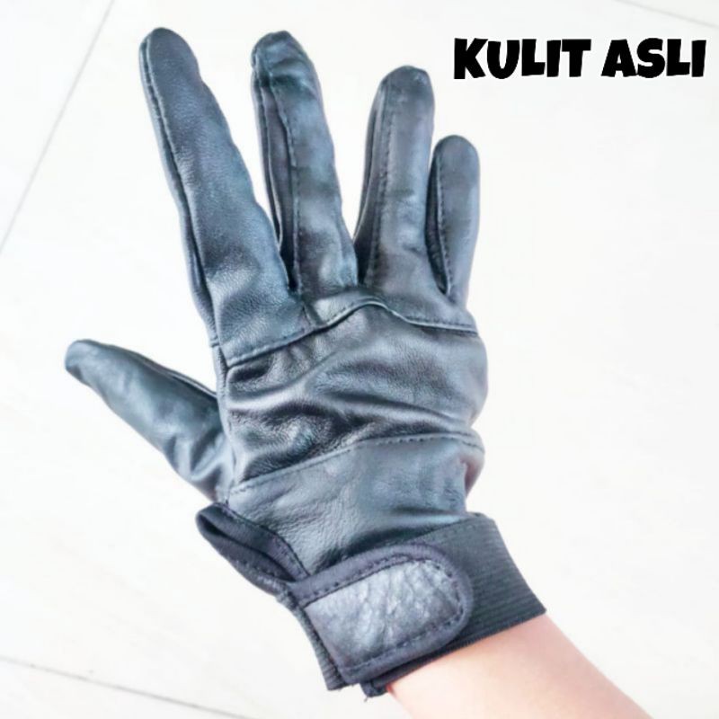 Jual Sarung Tangan Kulit Sarung Tangan Motor Kulit Asli / Leather Glove ...