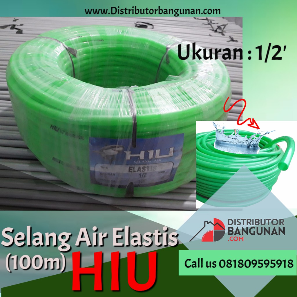 Jual Slang Air Benang Elastis Tebal Serat Untuk Kran Taman 1/2' Per ...