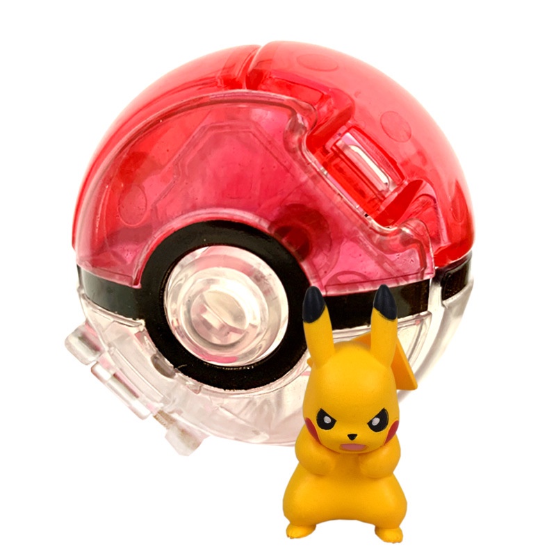 Jual Pokeball & Action Figure, Yellow Throw Poké dan N Pop Poke Ball ...