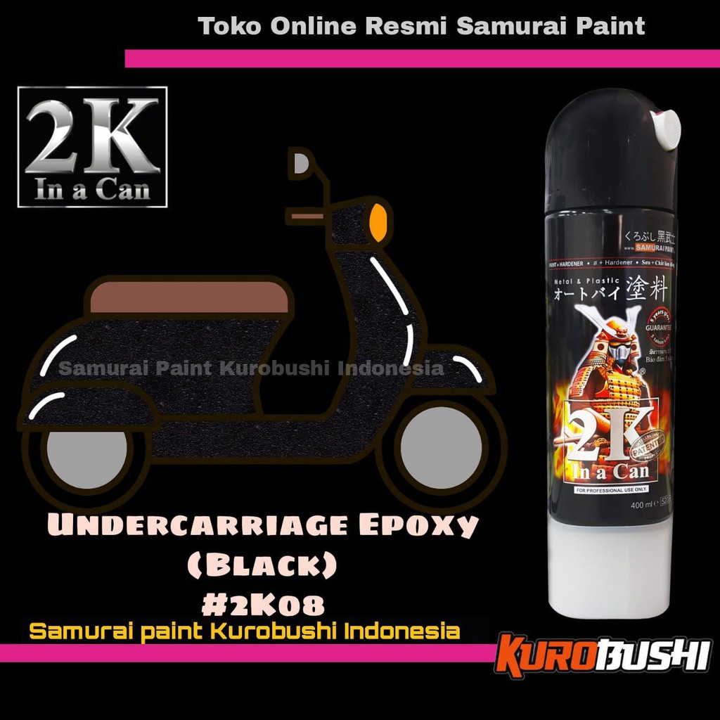 Jual Samurai Paint UNDERCARRIAGE EPOXY 2K08 Epoksi Hitam Bagian Kolong ...