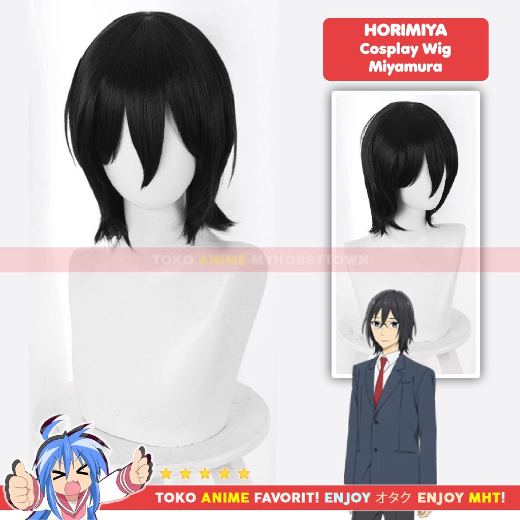 Jual Wig Cosplay Anime Horimiya : Miyamura Izumi Black Hitam - Hori-san ...