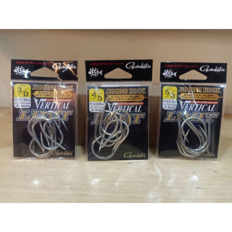 Jual Kail Pancing Gamakatsu Decoy Jigging Hook Vertical Limit (tanpa ...