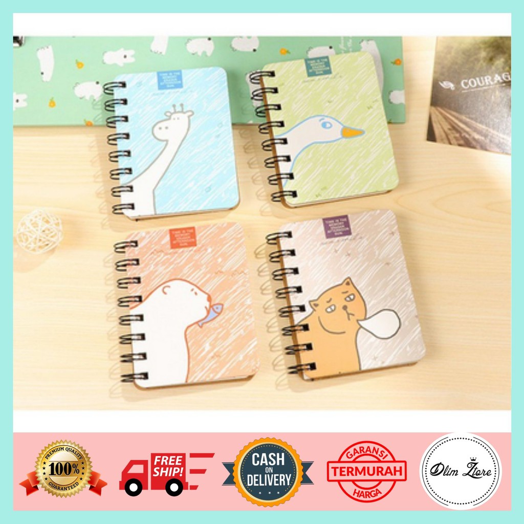 Jual ST061 - Note Book Spiral Buku Tulis Catatan Kecil Karakter Lucu ...