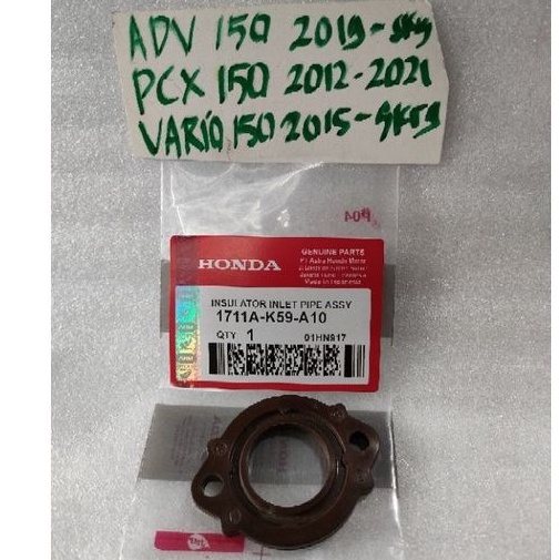 Jual BONIT INSULATOR INLET INTEK MANIFUL THROTTLE BODY HONDA PCX ADV ...
