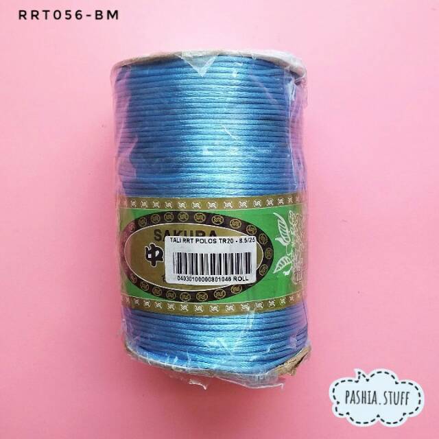 Jual Tali cina satin / tali RRT 200 yard warna biru muda (Bahan ...
