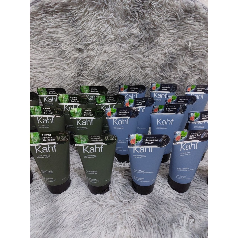Jual Kahf cuci muka pencuci muka face wash Kahf biru skin energizing ...