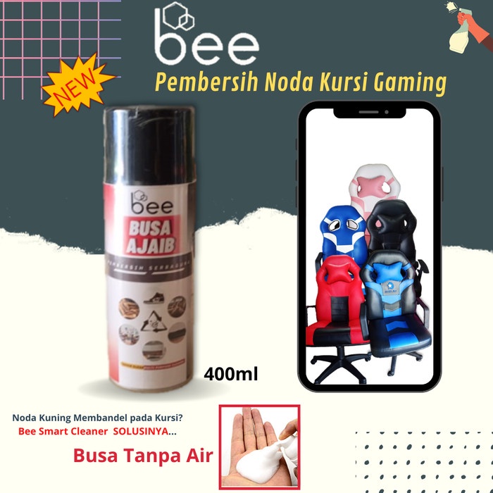 Jual Pembersih Noda Kuning Kursi gaming - Spray Busa ajaib Bee smart ...