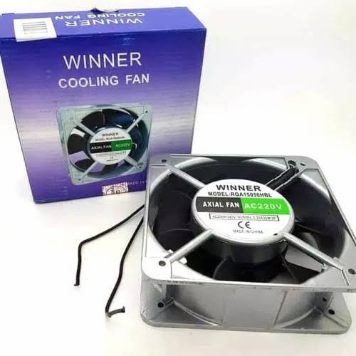 Jual WINNER HAPPY Kipas Panel AC 220V 15x15cm Cooling FAN 220 Volt 15 ...