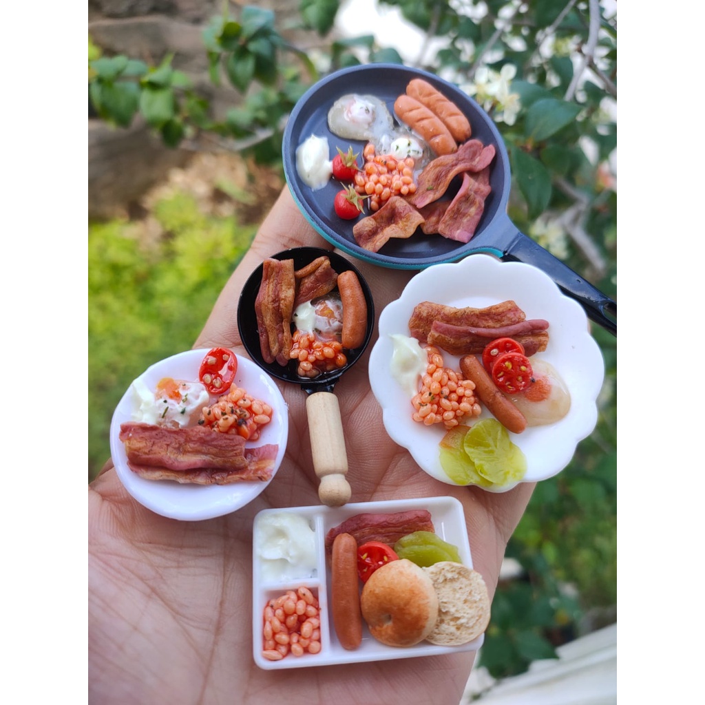 Jual Miniatur Menu dan Set Breakfast | Shopee Indonesia