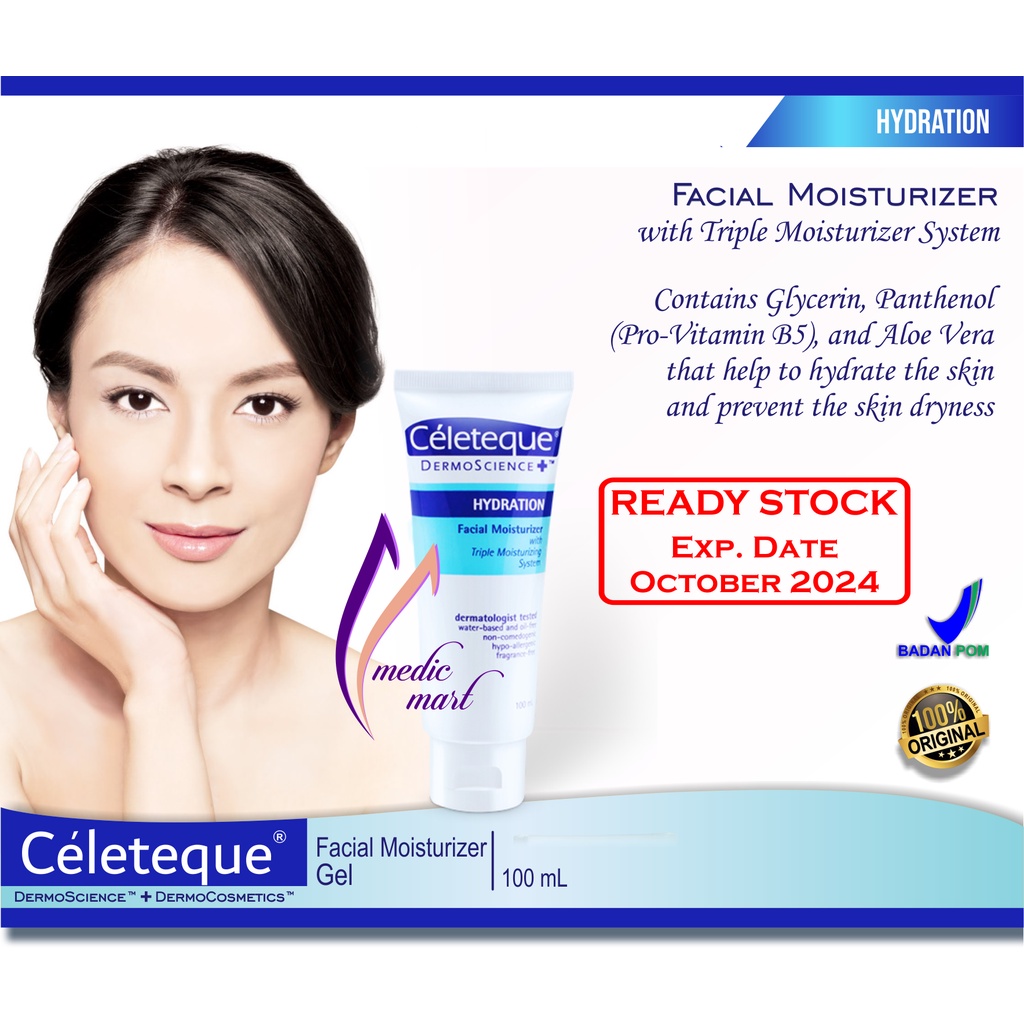 Jual CELETEQUE HYDRATION FACIAL MOISTURIZER 100 ML | Shopee Indonesia