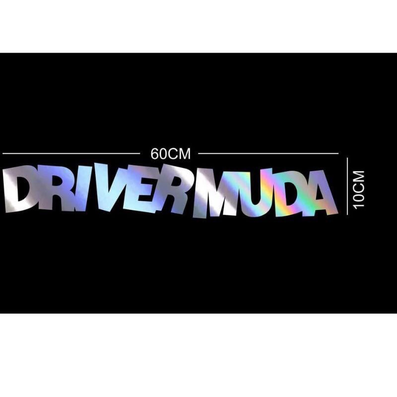 Jual Stiker mobil hologram driver muda stiker kaca stiker mobil pick up ...
